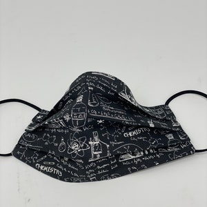 Science Face Mask Chemistry Biology Scientist Adjustable Ear Elastic ...