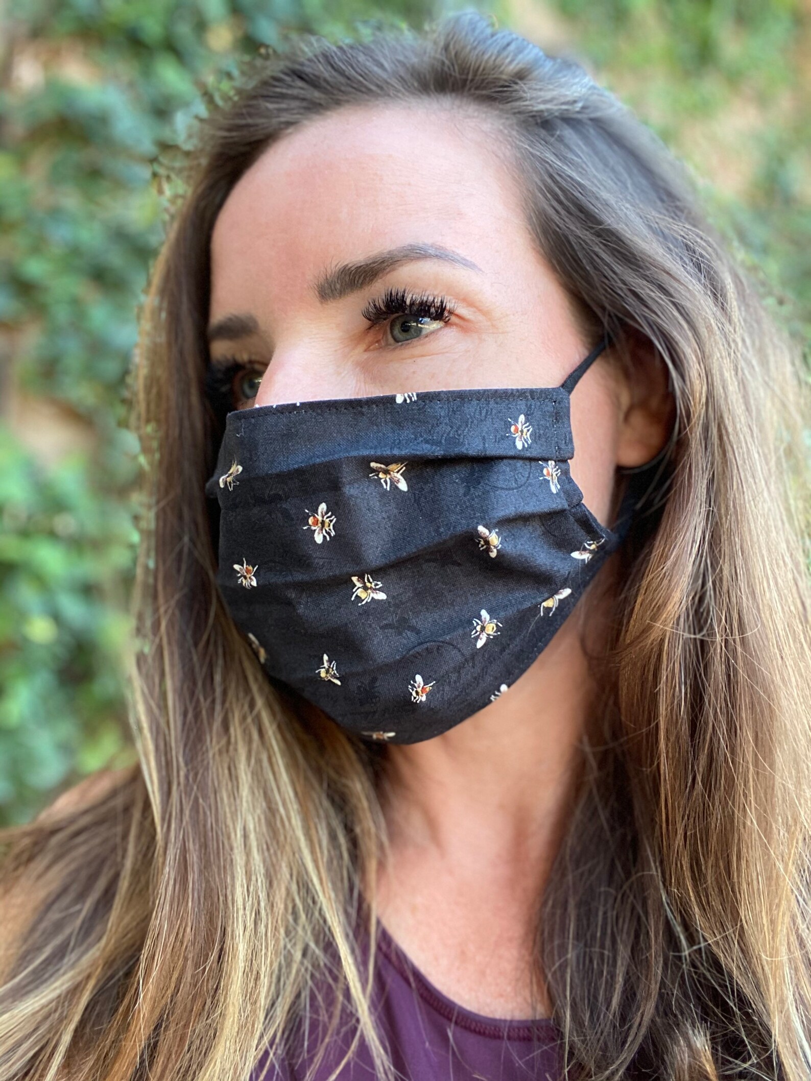 Bee Face Mask Bumble Bee Animal Bug Tropical Food Grocery - Etsy