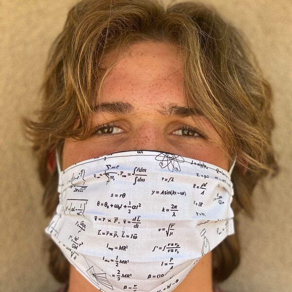 Math Face Mask - Etsy