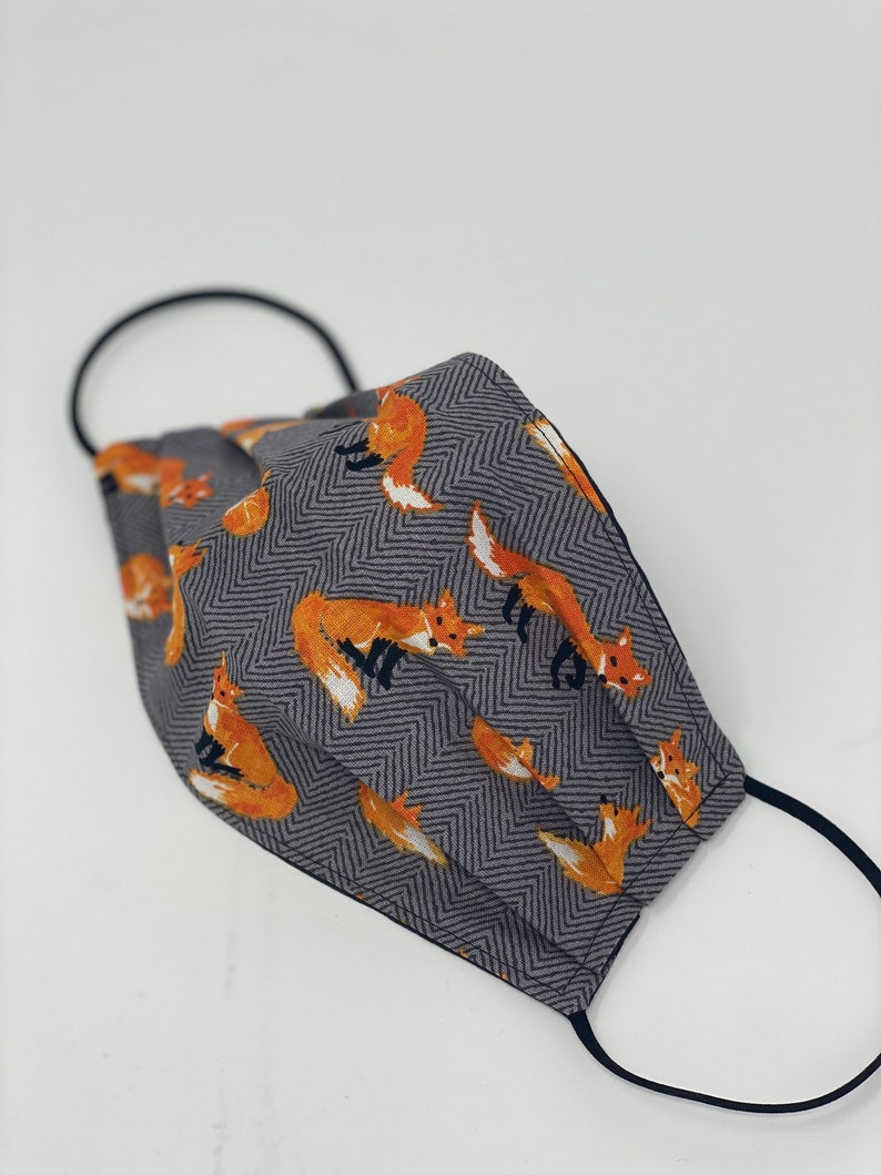 Fox Face Mask Animal Print Animals Adjustable Strap - Etsy