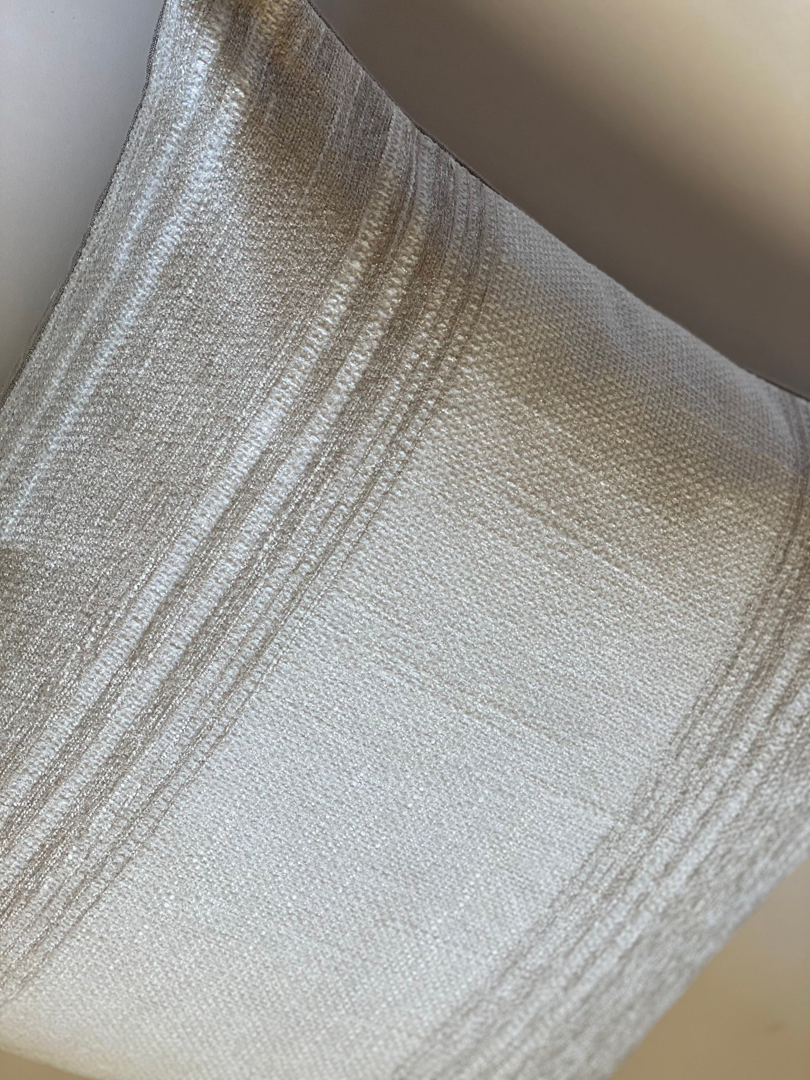 Designer Stripe Pattern Pillow Cover Cream Background Oatmeal - Etsy