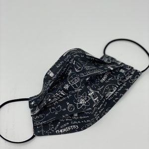 Science Face Mask Chemistry Biology Scientist Adjustable Ear Elastic ...