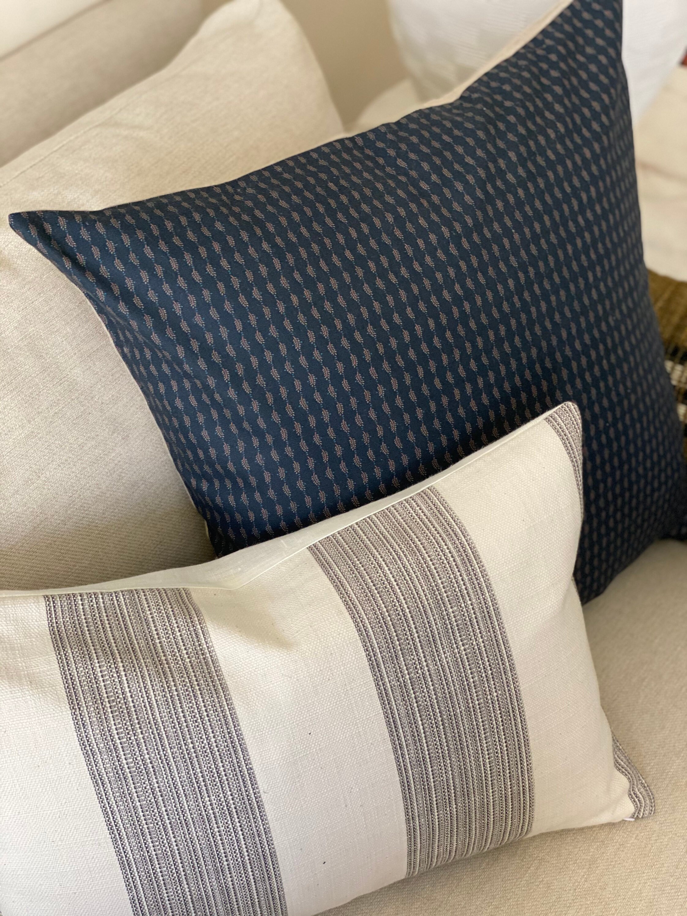 Designer Stripe Patten Grey White Black Wide Stripe and a | Etsy