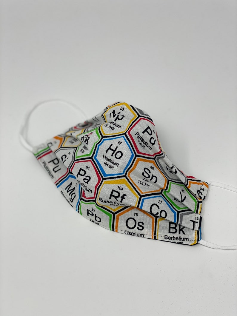 Science Face Mask Periodic Table Chemistry Biology Scientist | Etsy