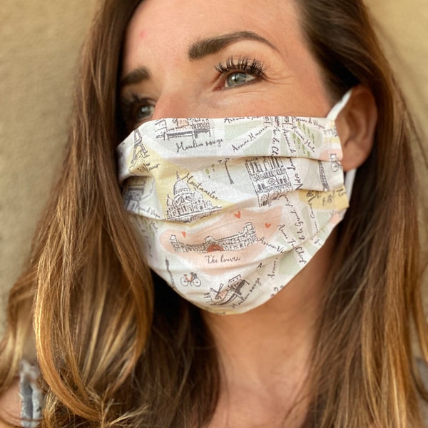 Eiffel Tower Face Mask - Etsy