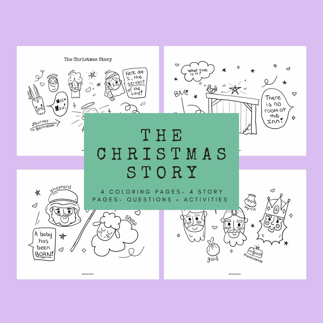 Christmas Story Activities, Bible Activities for Kids, Kid's Bible ...