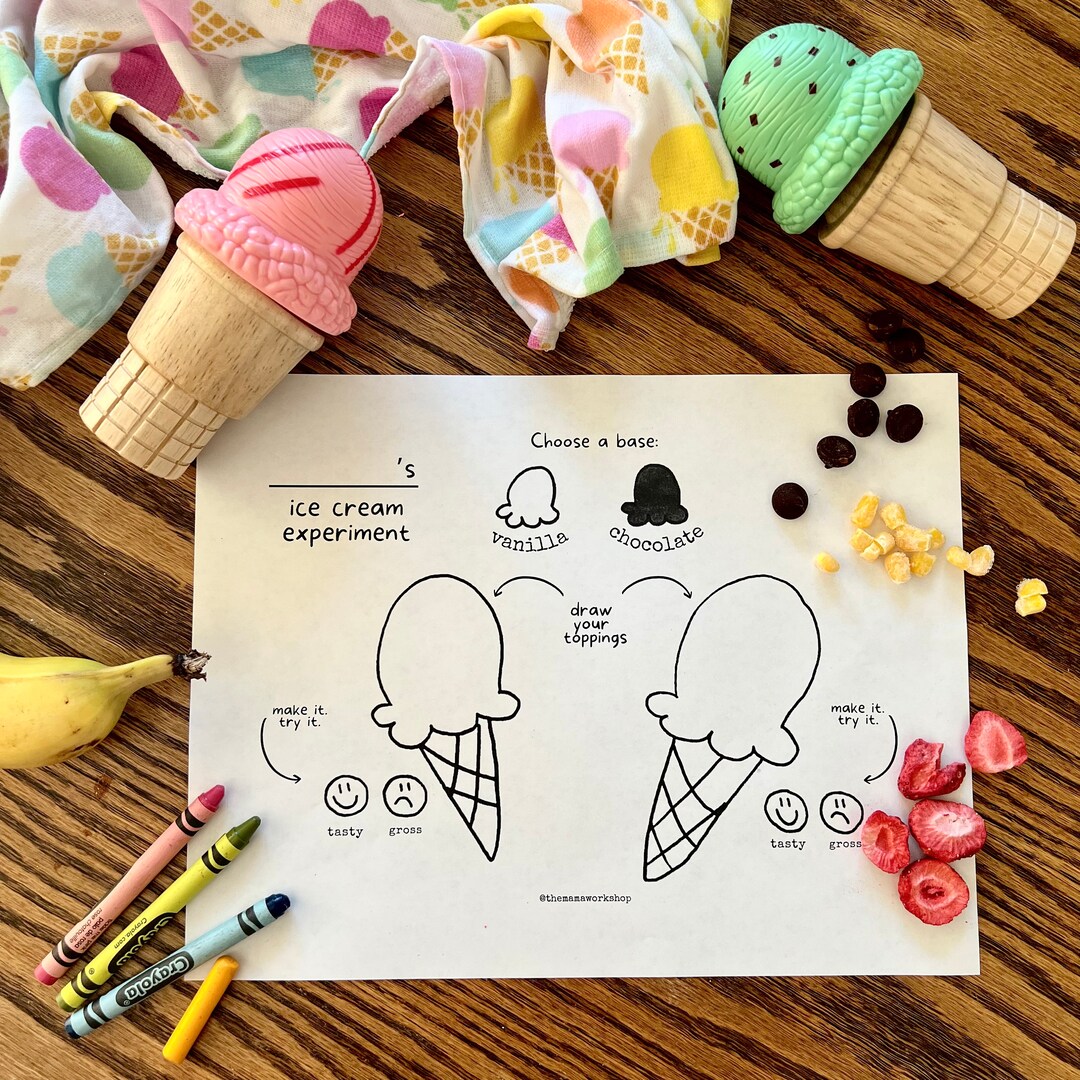 Ice Cream Printable | Ice Cream Science | Ice Cream Theme | Ice Cream ...