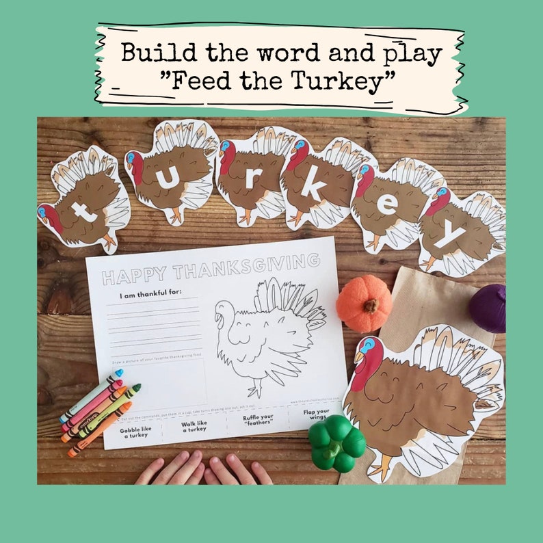 Thankful Turkey Activities | Thanksgiving Activity for Kids ...