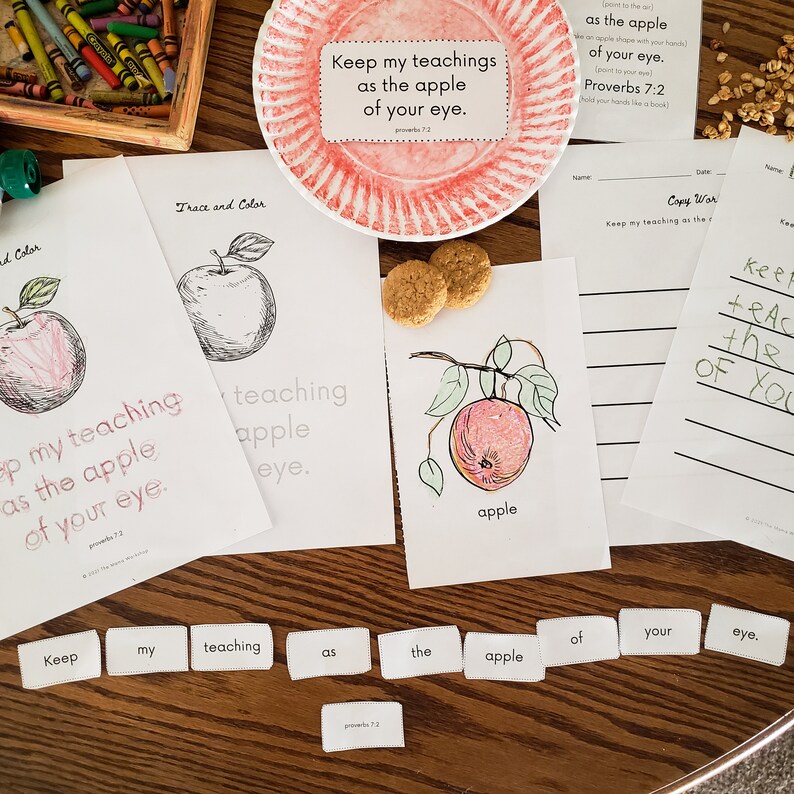 Apple of My Eye | Apple Lessons for Kids | Bible Lesson for Kids ...