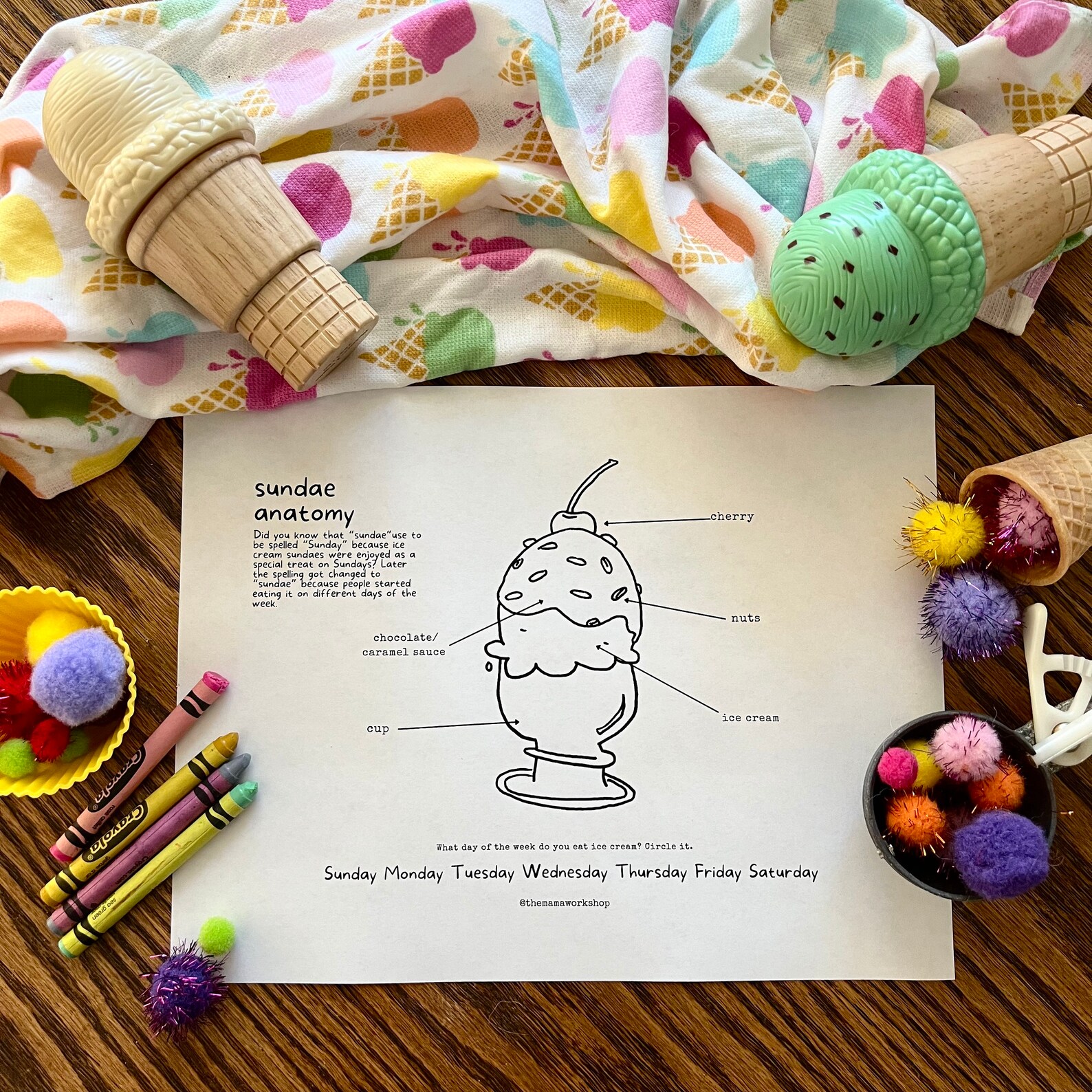 Ice Cream Printable | Ice Cream Science | Ice Cream Theme | Ice Cream ...