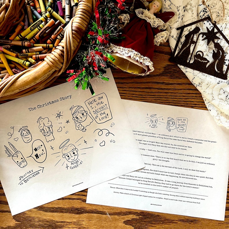Christmas Story Activities Bible Activities for Kids - Etsy