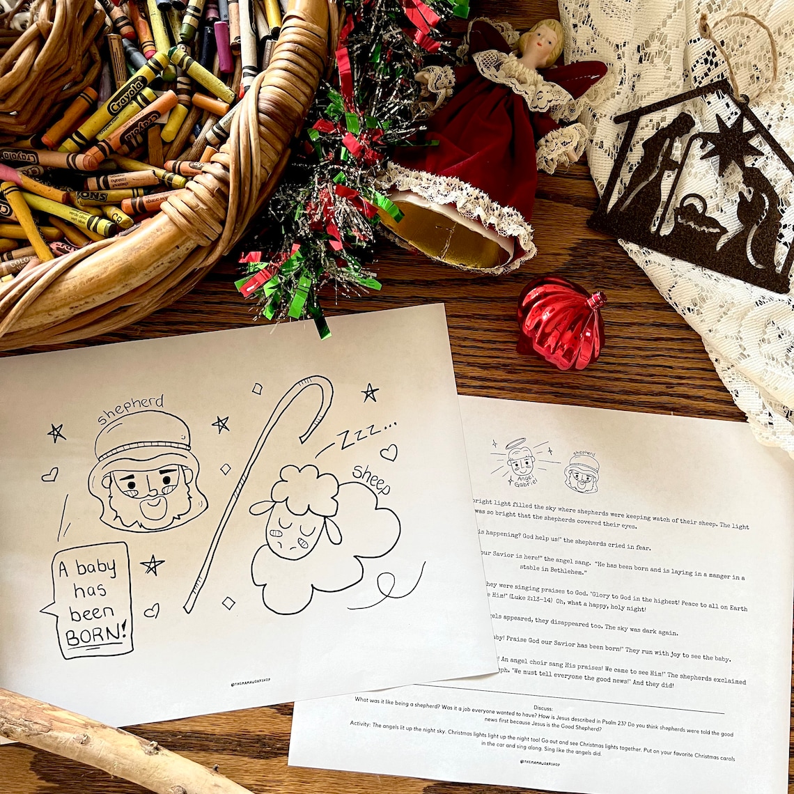 Christmas Story Activities Bible Activities for Kids - Etsy