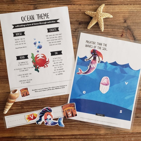 Ocean Lesson for Kids Ocean Unit Summer Unit Scripture for - Etsy
