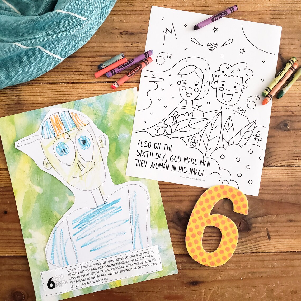 Creation Story Activities, Bible Activities for Kids, Kid's Bible Verse ...