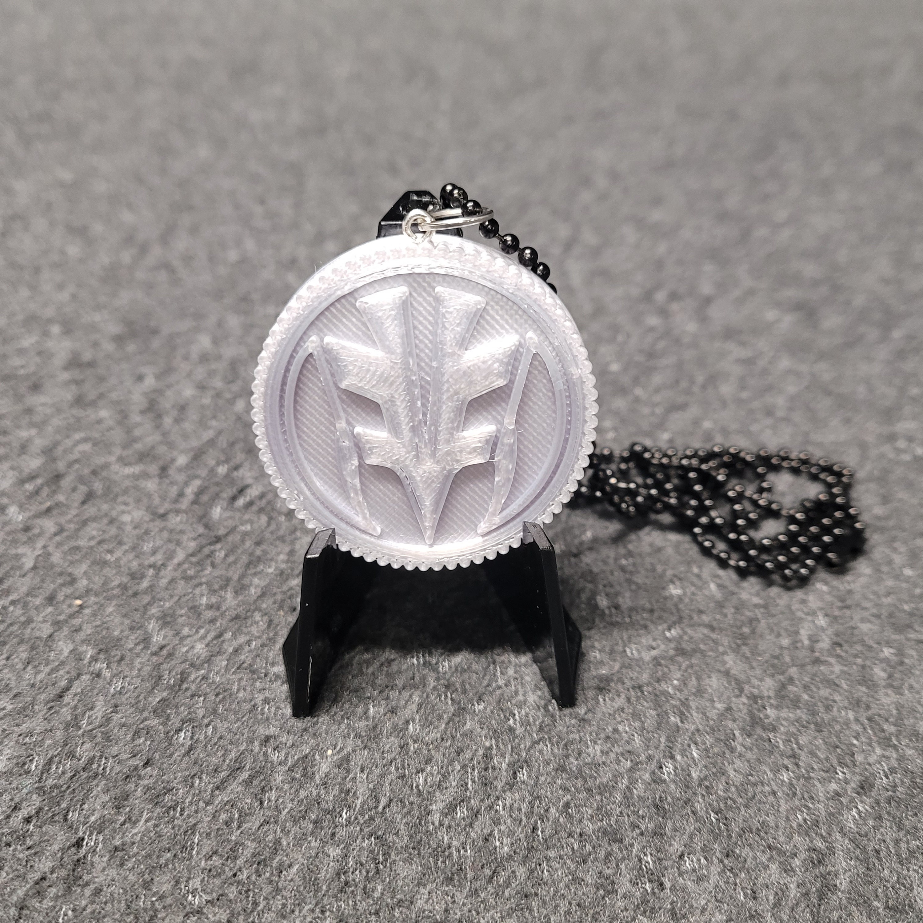 Power Coin Necklace Silver 3D Printed Coin Power Rangers - Etsy