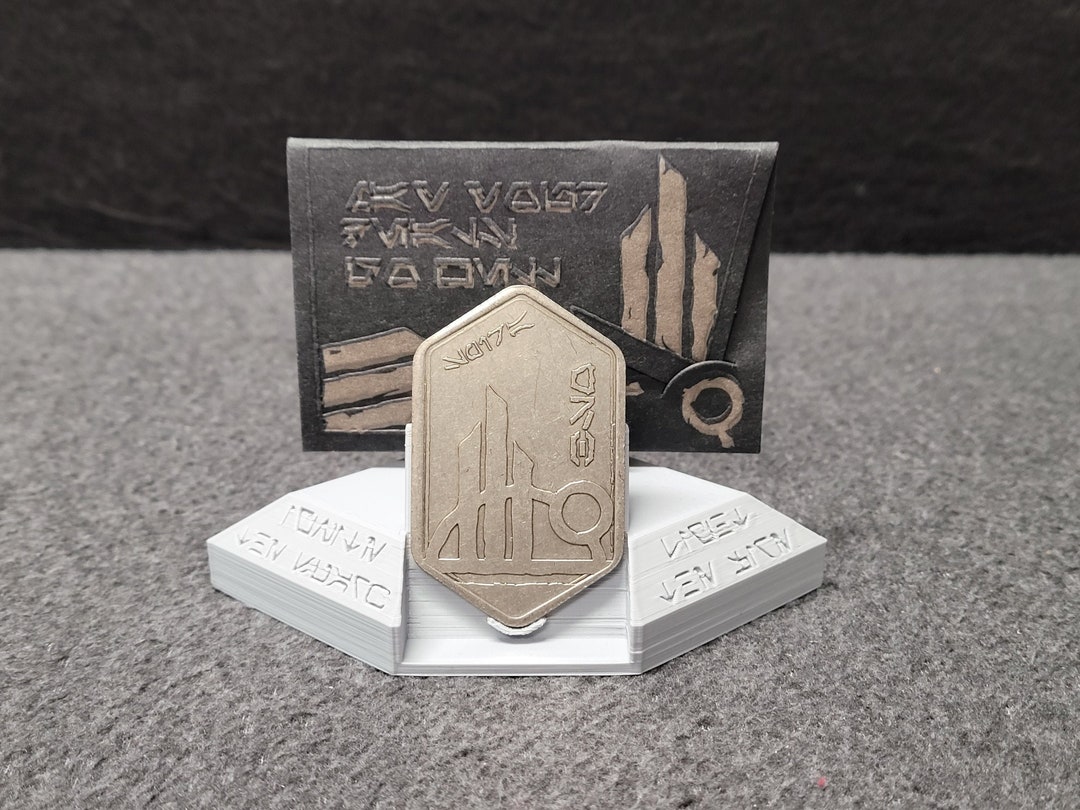 3D Printed Credit Stand | Star Wars Disney Galaxy's Edge | Black Spire ...