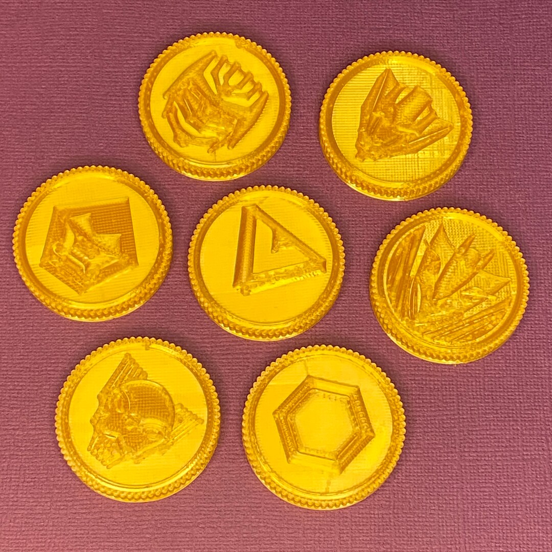 Power Coins | Lost Galaxy Power Rangers | 3d-printed Coin | All Morpher ...