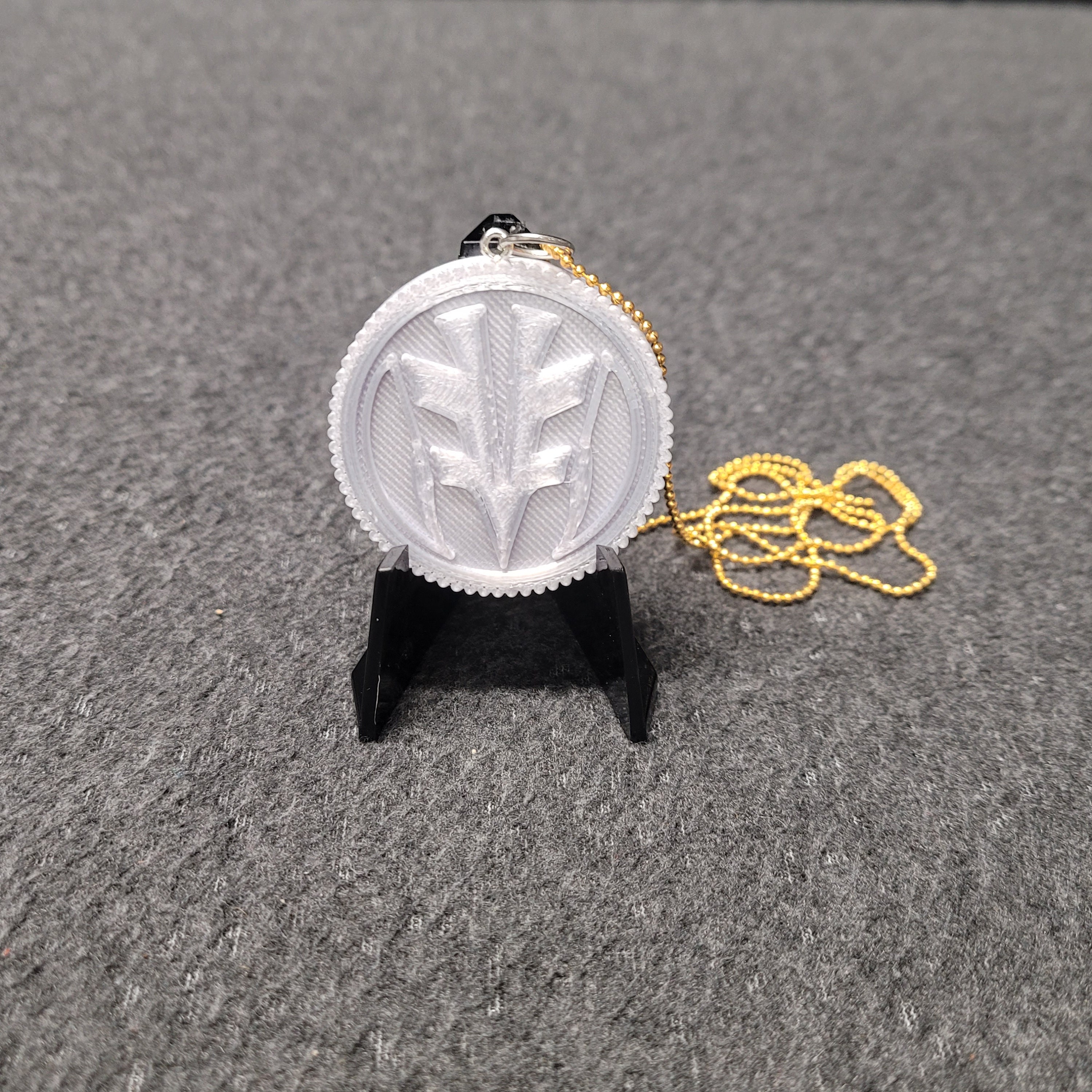 Power Coin Necklace Silver 3D Printed Coin Power Rangers - Etsy