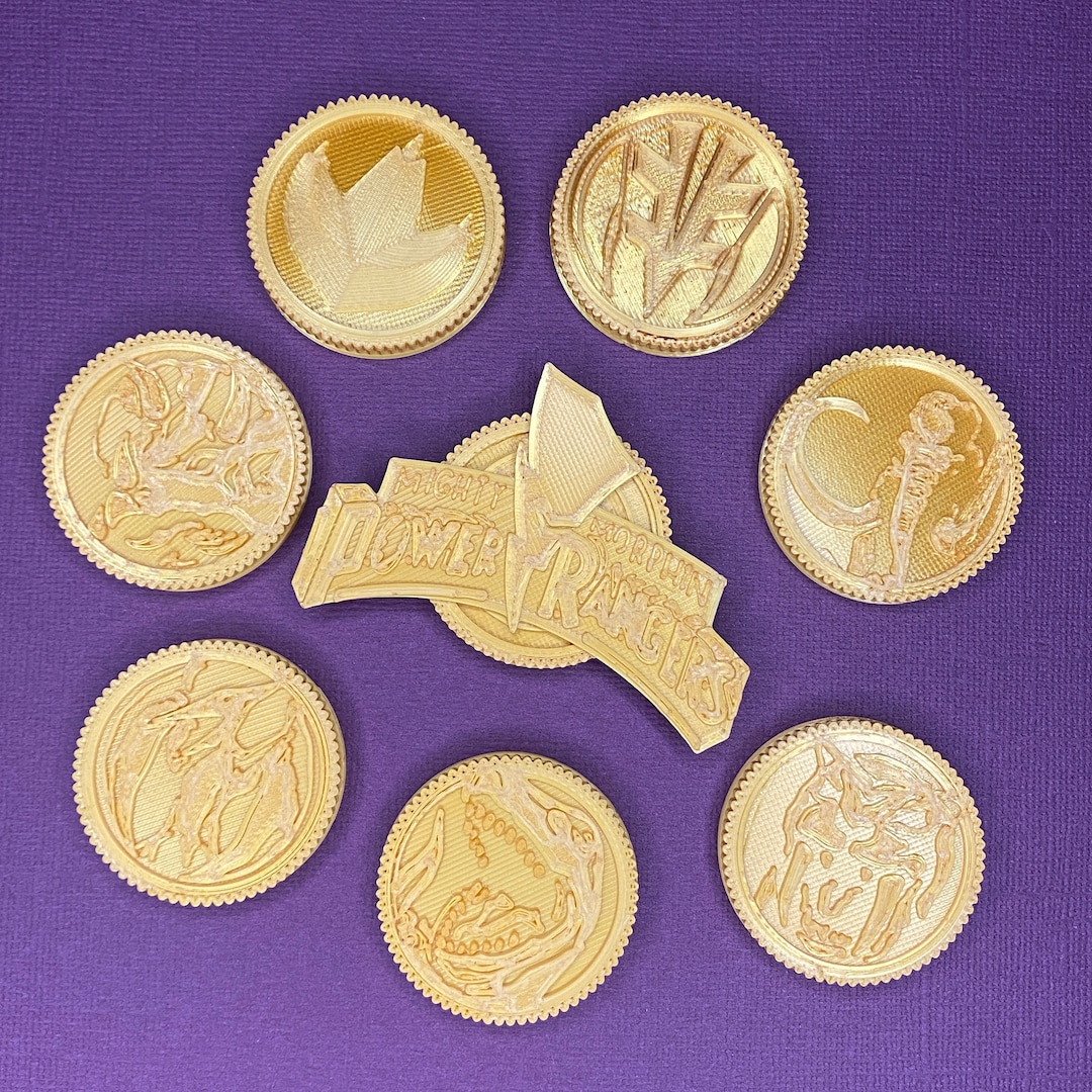 Power Coins | Mighty Morphin' Power Rangers | 3d-printed Coins | All ...