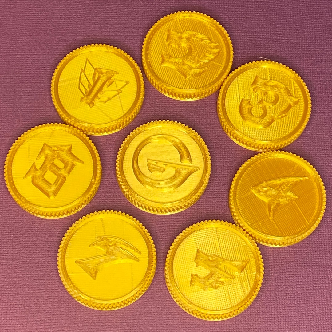 Power Coins | RPM Rangers | 3d-printed Coin | All Morpher Compatible ...