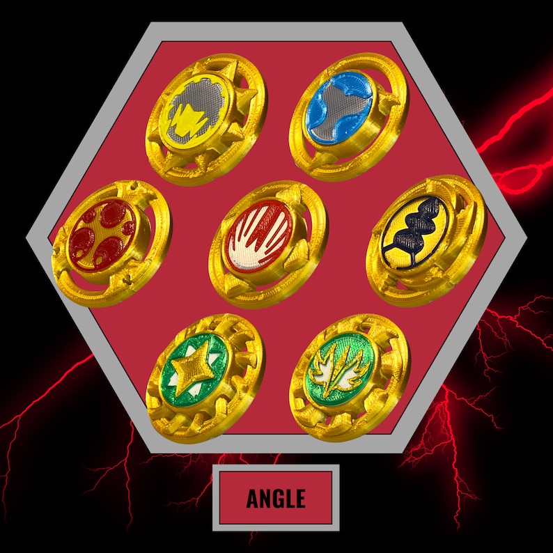 Ninja Storm Morpher Discs 3D Printed Power Rangers Ninja - Etsy