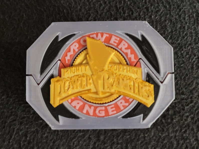 3D Printed Mighty Morphin' Power Rangers Legacy Power Coin | Etsy