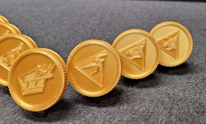 Power Rangers Dino Charge Core Team 3D Printed Power Coin - Etsy