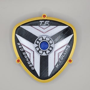 Time Force Officer Badge | 3D Printed | Power Rangers Time Force | Full ...
