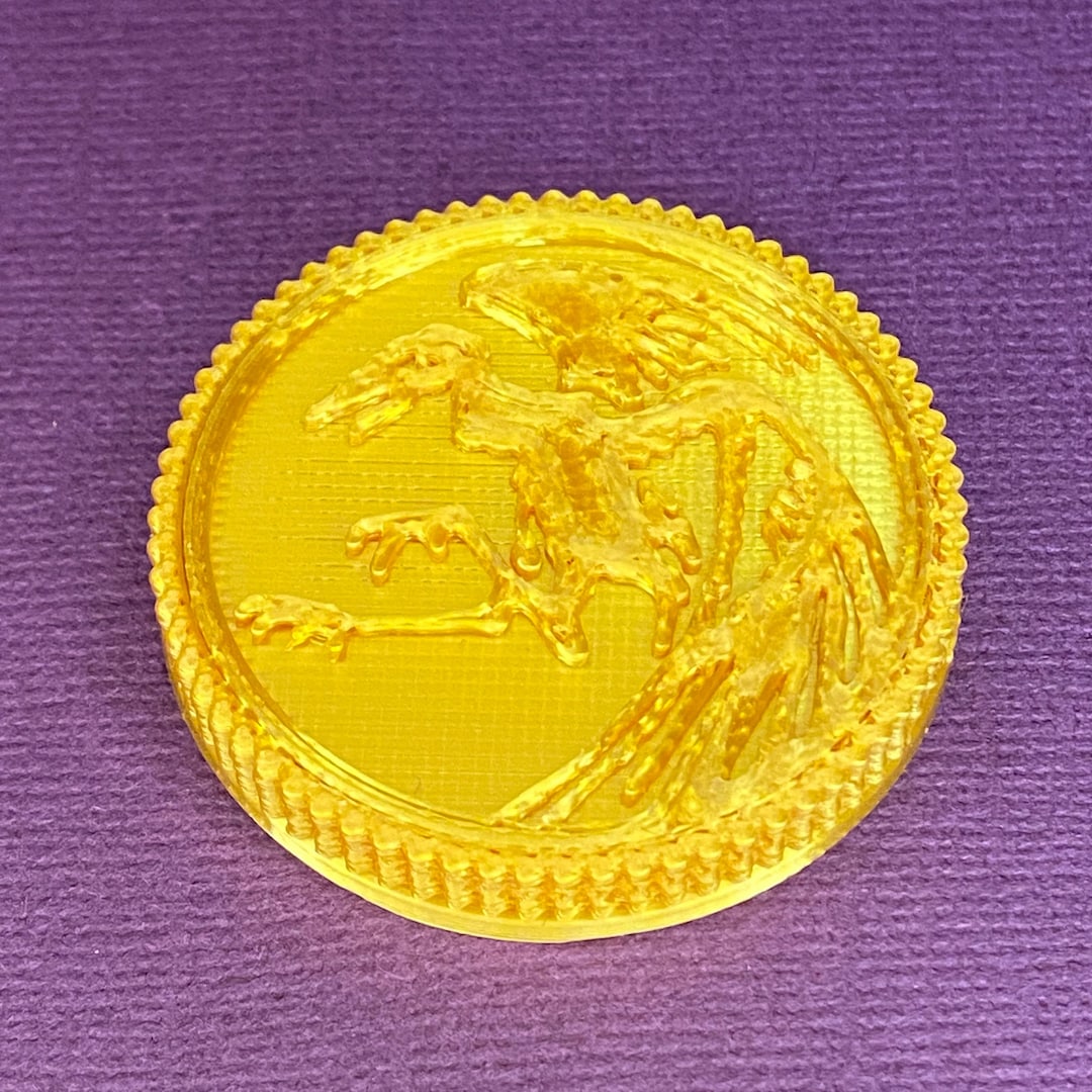 Power Coin Ninjetti Crane Zord 3d-printed Coin Legacy - Etsy