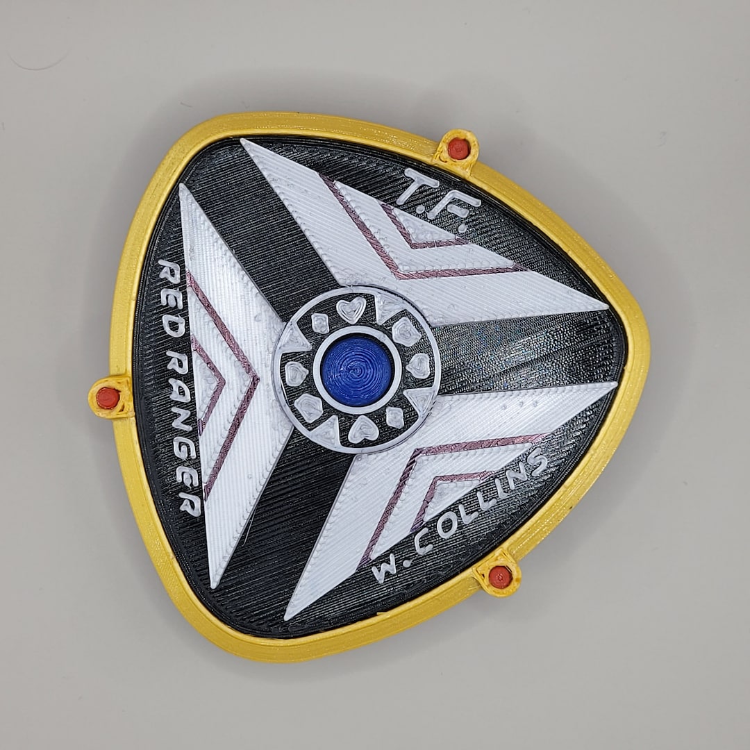 Time Force Officer Badge | 3D Printed | Power Rangers Time Force | Full ...