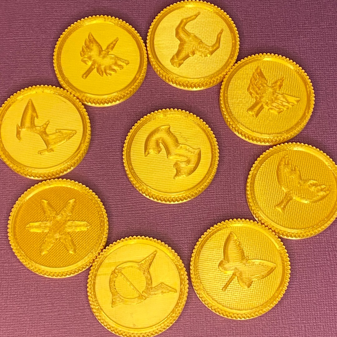 Power Coins | Mystic Force Rangers | 3d-printed Coin | All Morpher ...