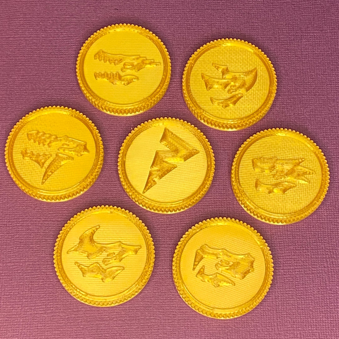 Power Coins | Dino Fury Rangers | 3d-printed Coin | All Morpher ...