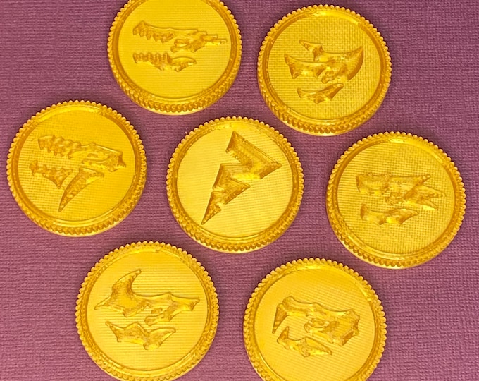 Power Coins Dino Fury Rangers 3d-printed Coin Legacy Morpher Compatible ...