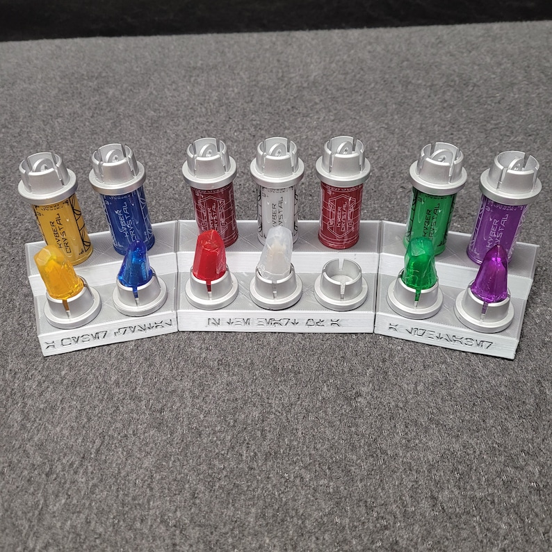 3D Printed Kyber Crystal Complete Collection Display Stand - Etsy UK