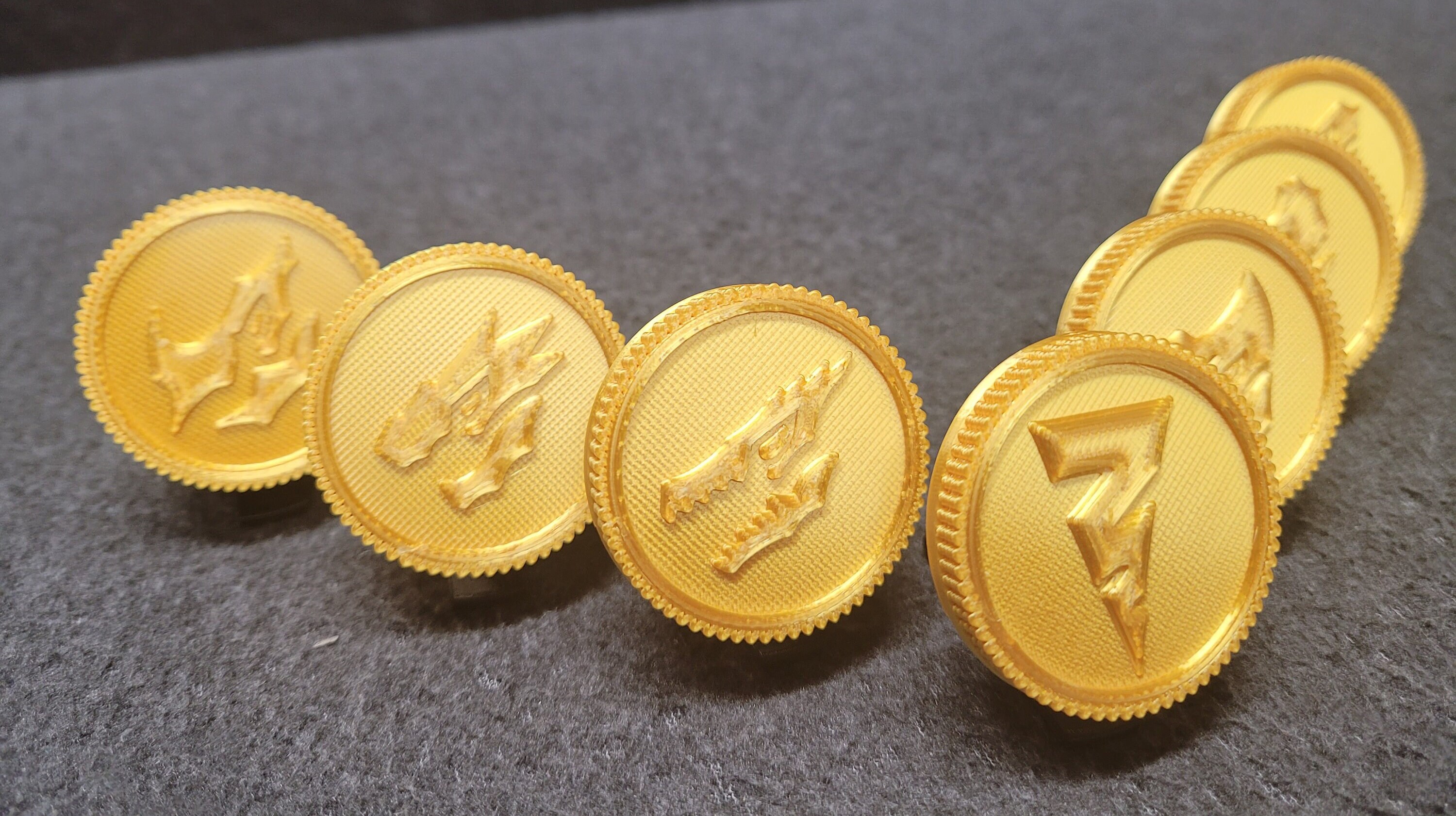 Power Rangers Dino Fury Whole Team 3D Printed Power Coin | Etsy