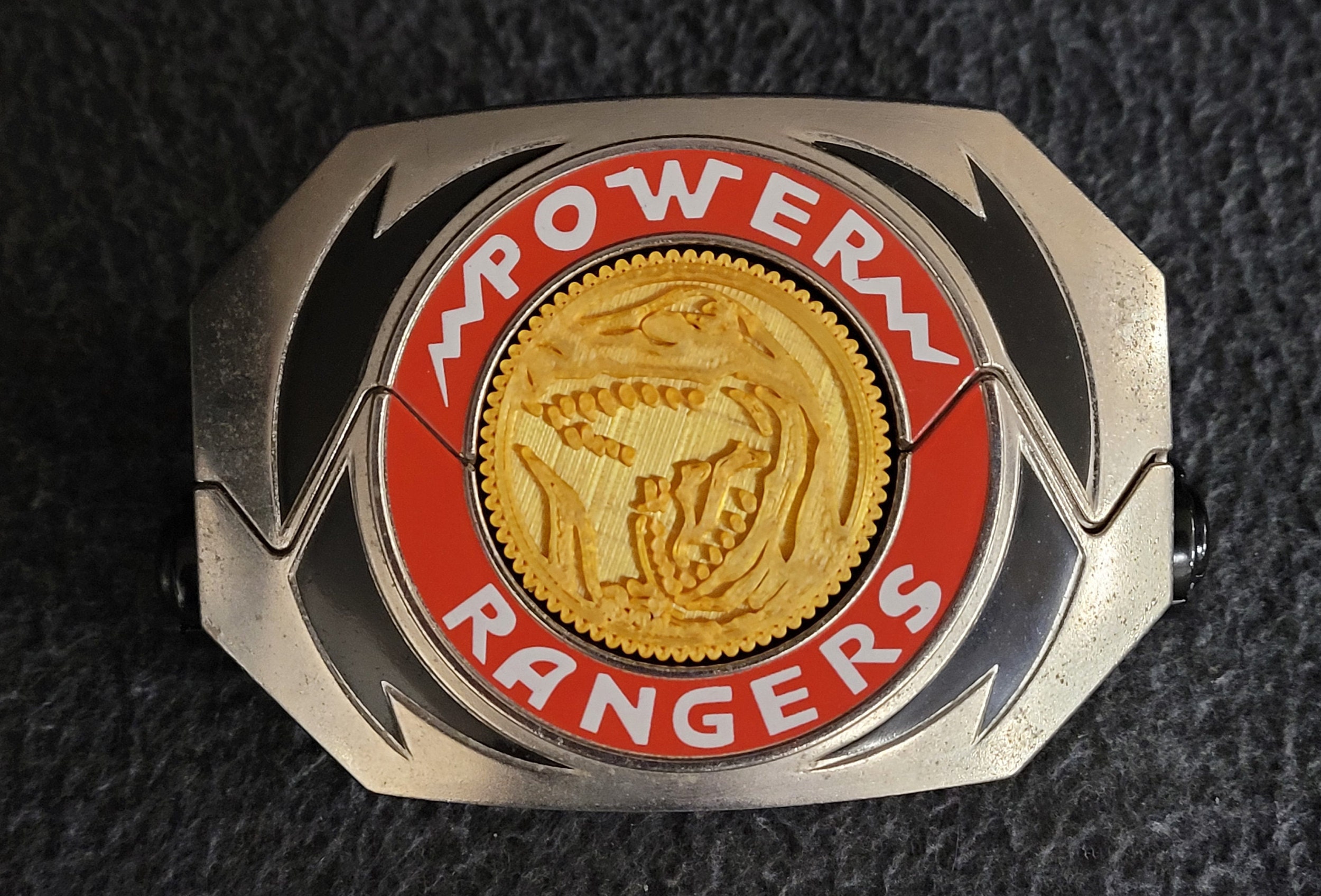 3D Printed MMPR Red Ranger Tyrannosaurus Legacy Power Coin | Etsy