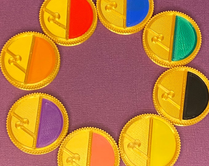 Power Coins Solar Rangers 3d-printed Coin Legacy Morpher Compatible ...