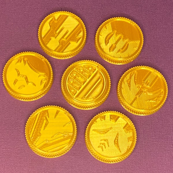 Power Rangers Lightning Collection Coins - Etsy