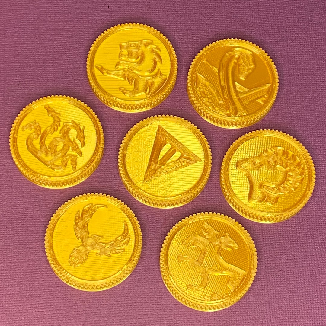 Power Coins | Hyperforce Rangers | 3d-printed Coin | All Morpher ...