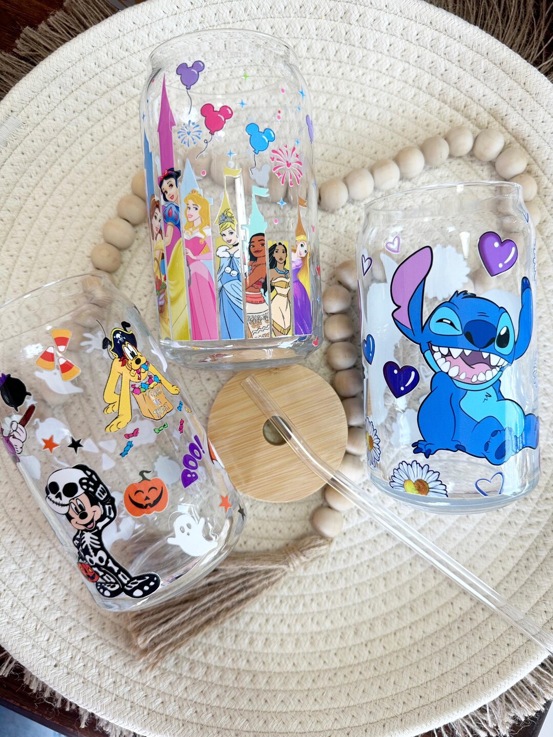 Libby Cartoon Inspired Glass Can - Etsy