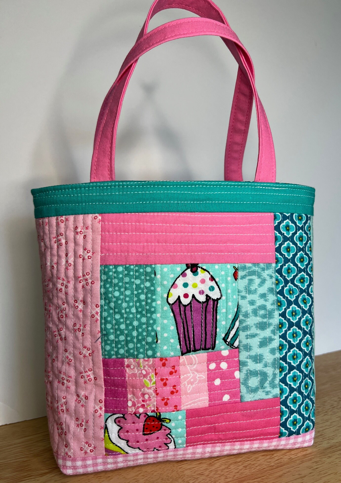 Mini Quilted Cupcake Tote Bag Girl's Purse - Etsy