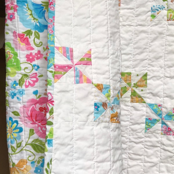Pinwheel Baby Quilt - Etsy