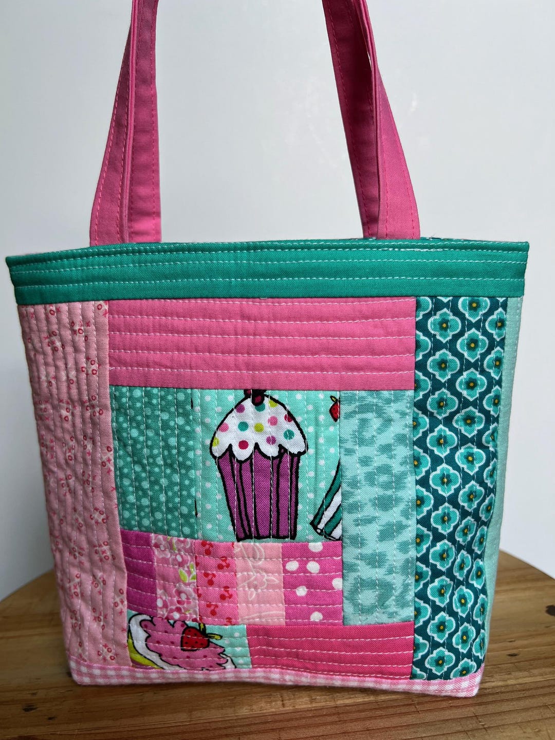 Mini Quilted Cupcake Tote Bag Girl's Purse - Etsy