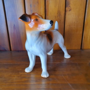 Vintage Jack Russell Dog Figure Made by Melba Ware. - Etsy