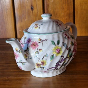 Vintage Small Teapot Made by James Kent of Staffordshire. Chinese Rose ...