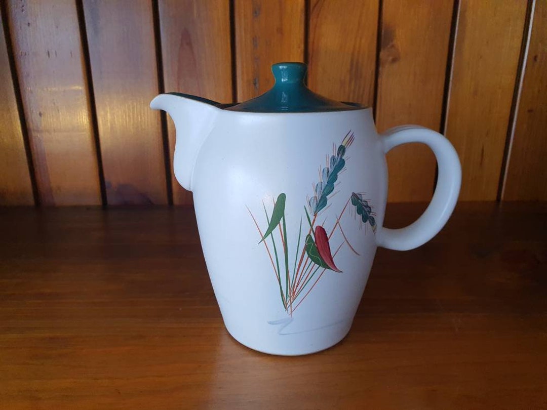 Vintage Denby Greenwheat 1.5 Pint Coffee Pot. Classic Denby Design Made ...