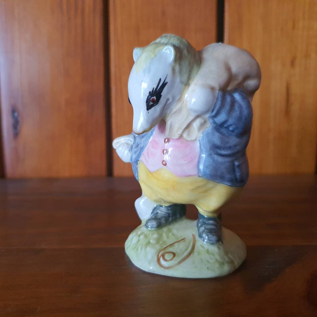Vintage Beswick Beatrix Potter Tommy Brock Porcelain Figurine. BP 3b ...