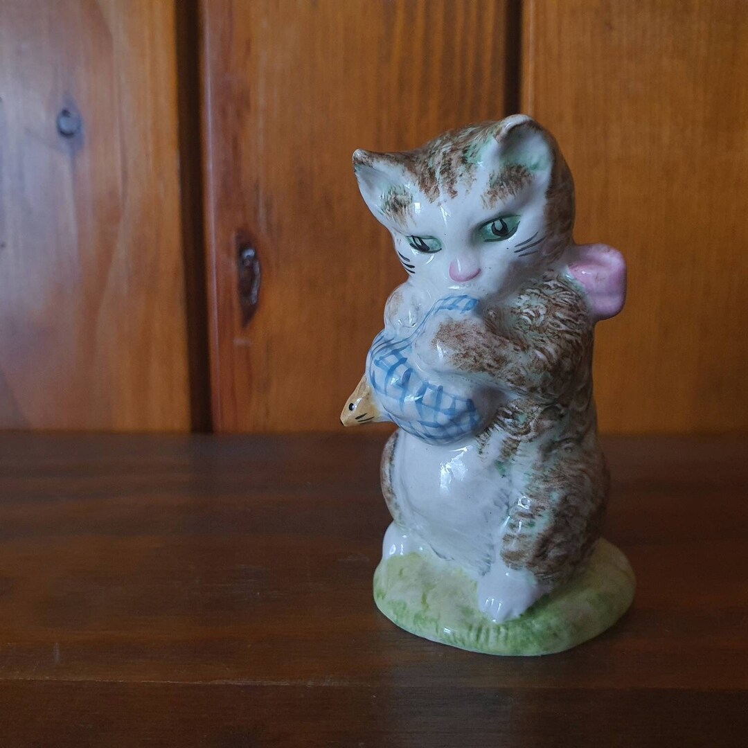 Vintage Beswick Beatrix Potter Miss Moppet Porcelain Figurine. BP 3b ...