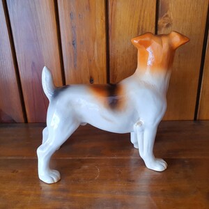 Vintage Jack Russell Dog Figure Made by Melba Ware. - Etsy