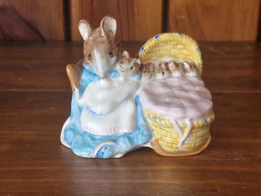Vintage Beswick Beatrix Potter Hunca Munca Porcelain Figurine. BP- 3b ...